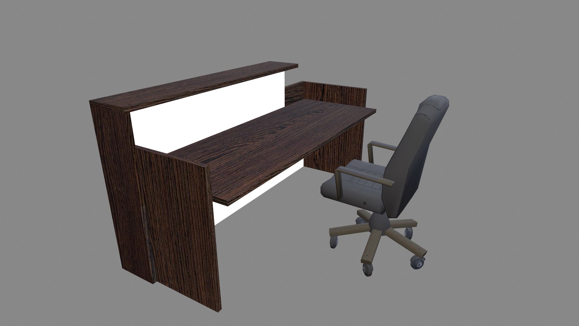 3D Reception Desk Model - TurboSquid 2297926
