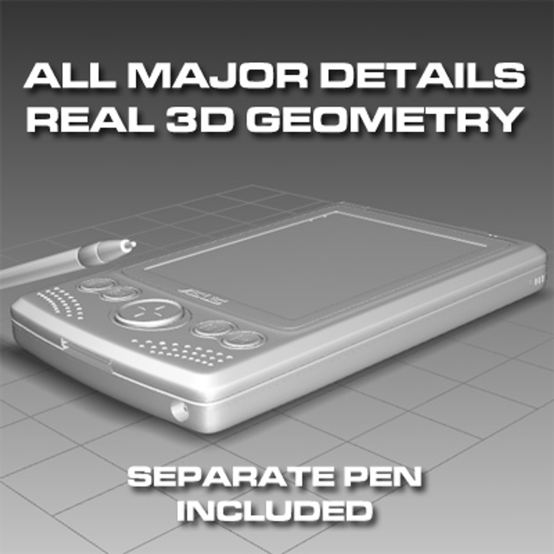 pda - asus mypal 3d model