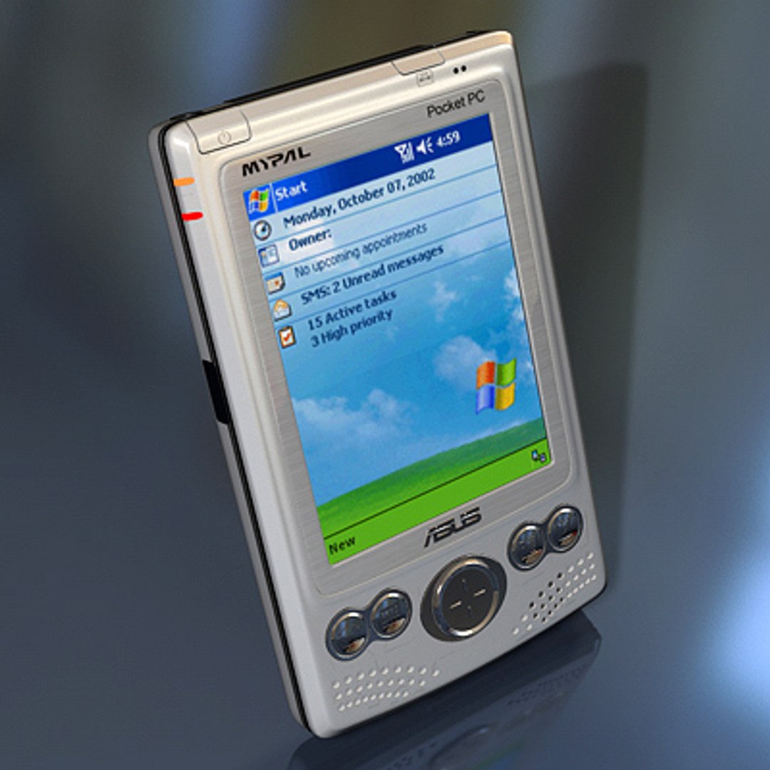 pda - asus mypal 3d model