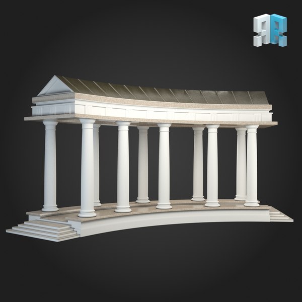 3d architectural modules model