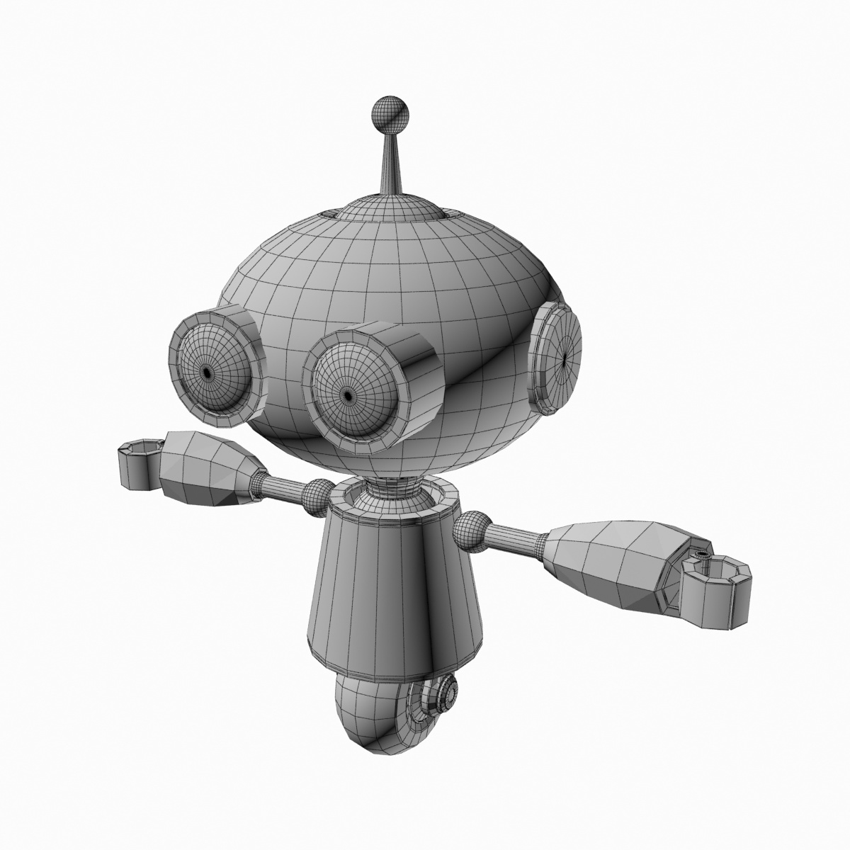 robot kyuut 3d max