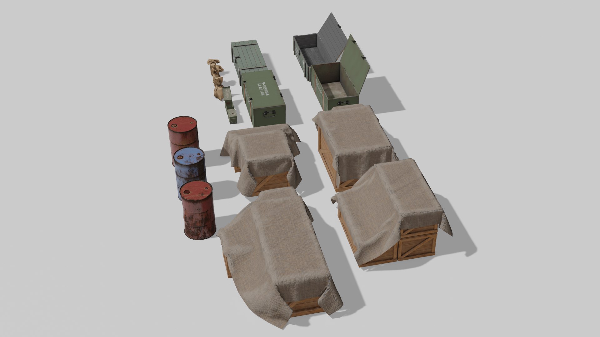 3D MILITARY STUFF Model - TurboSquid 2339719