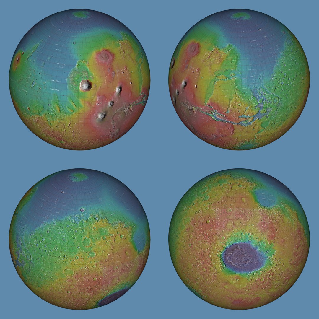 Free Globe Mars 3d Turbosquid 1423778