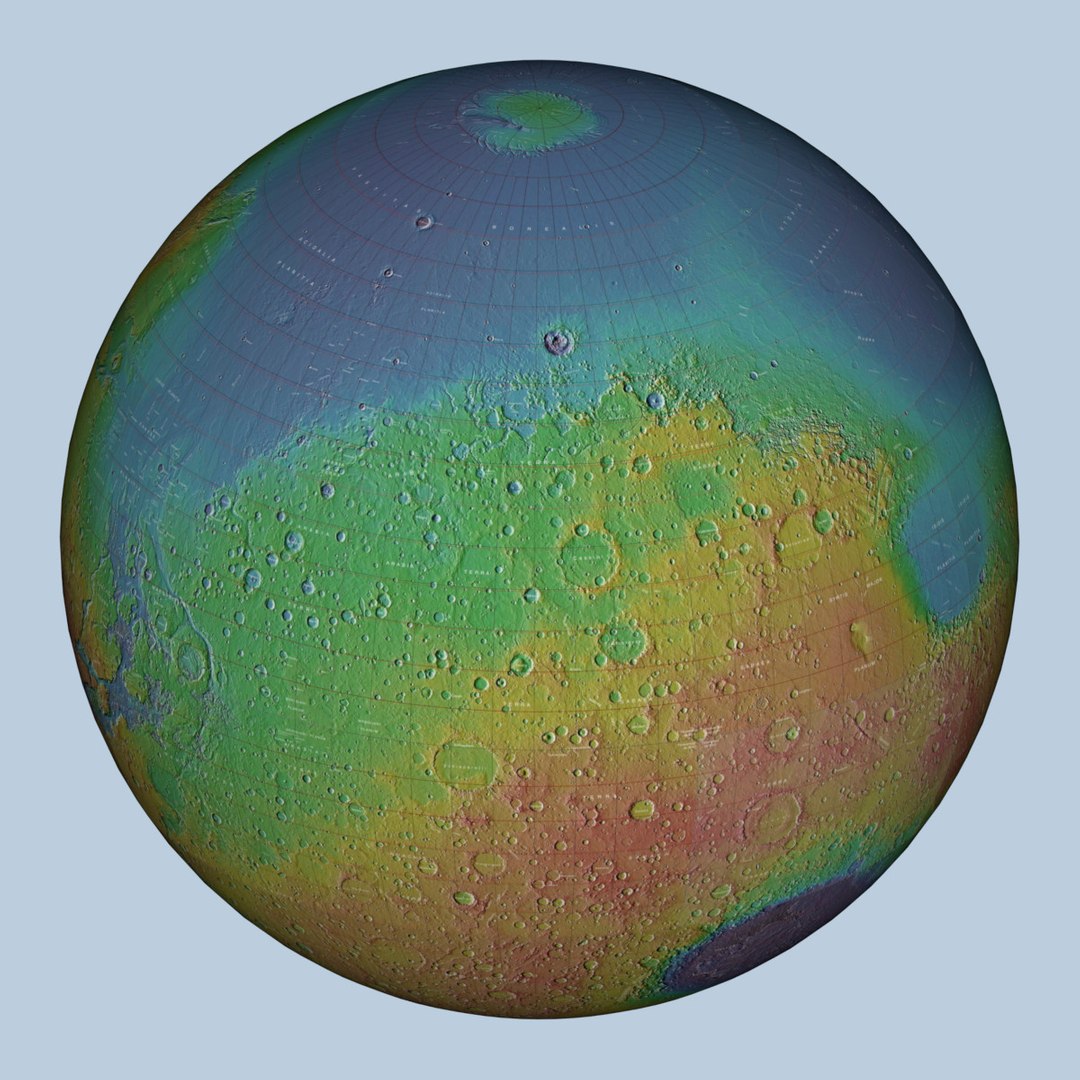 Free Globe Mars 3d Turbosquid 1423778