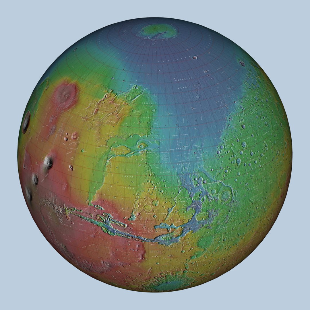 Free Globe Mars 3D - TurboSquid 1423778