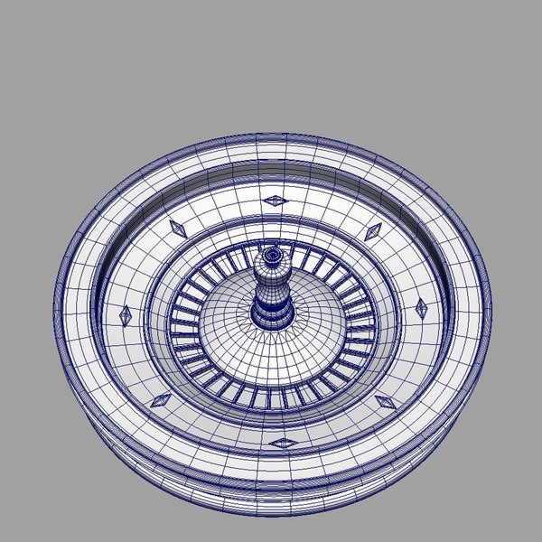 3d model roulette wheel