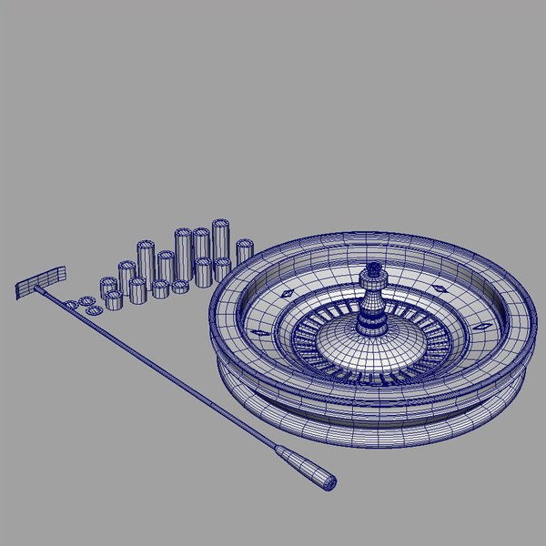 3d model roulette wheel