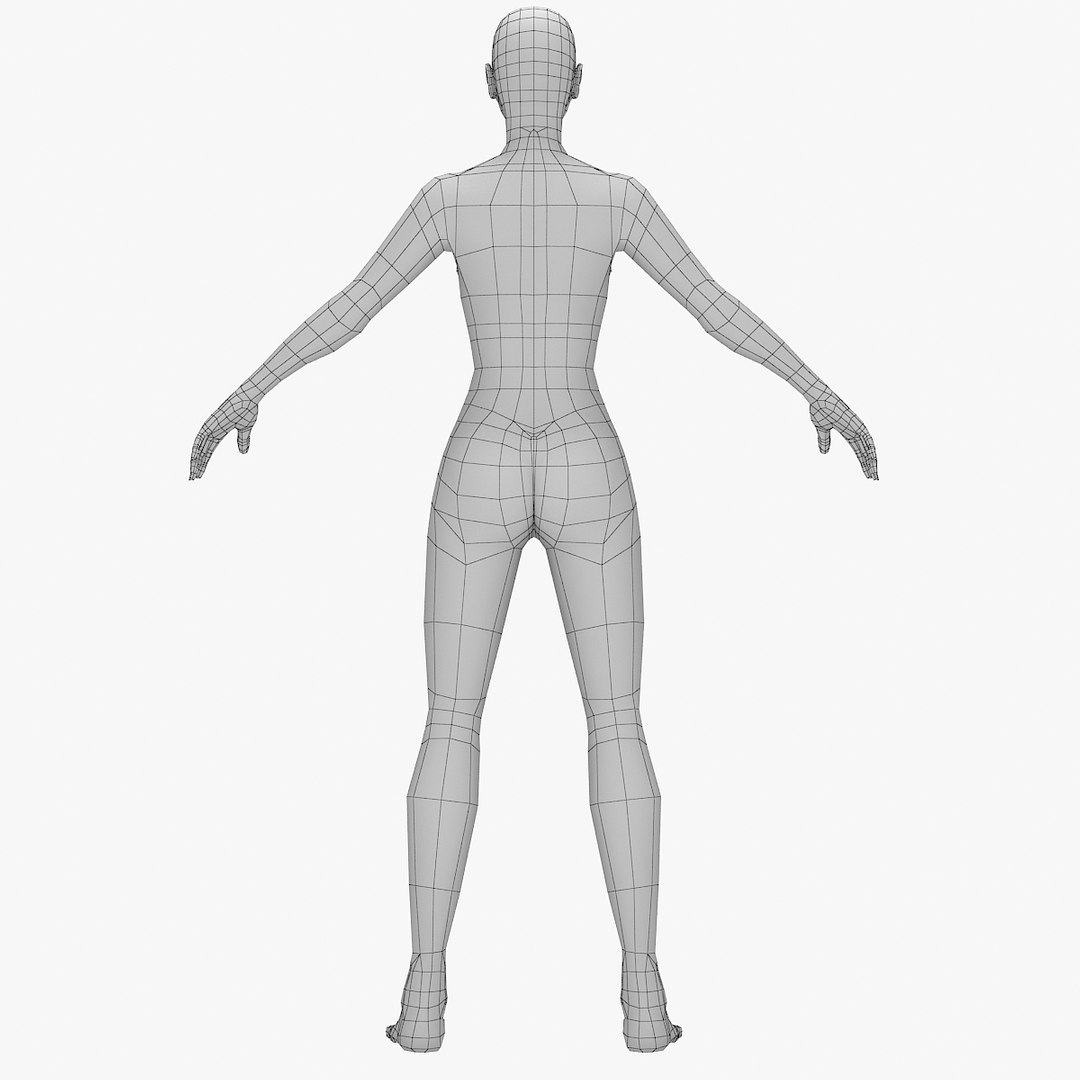 Female Mesh Base 3d Model