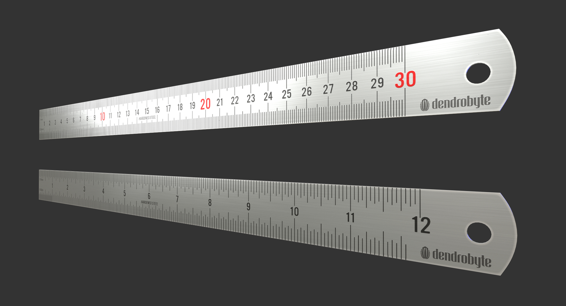 metal ruler 3d max