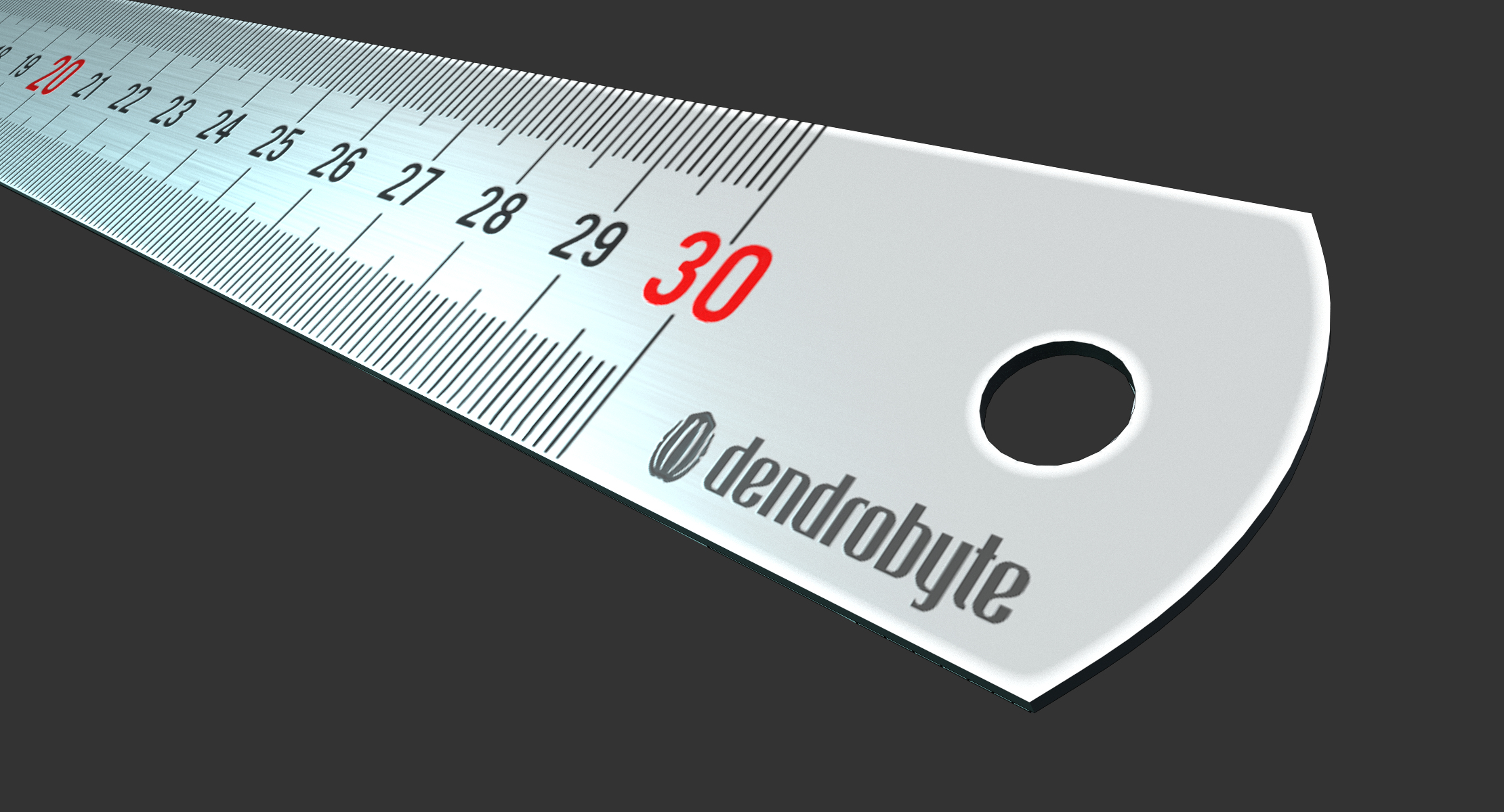 metal ruler 3d max