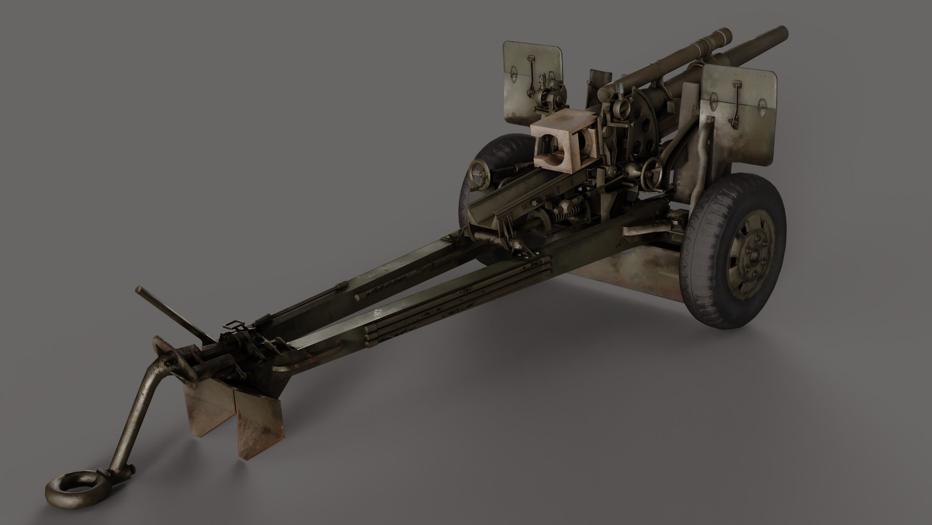 3D Howitzer M101A1 Model - TurboSquid 2190734