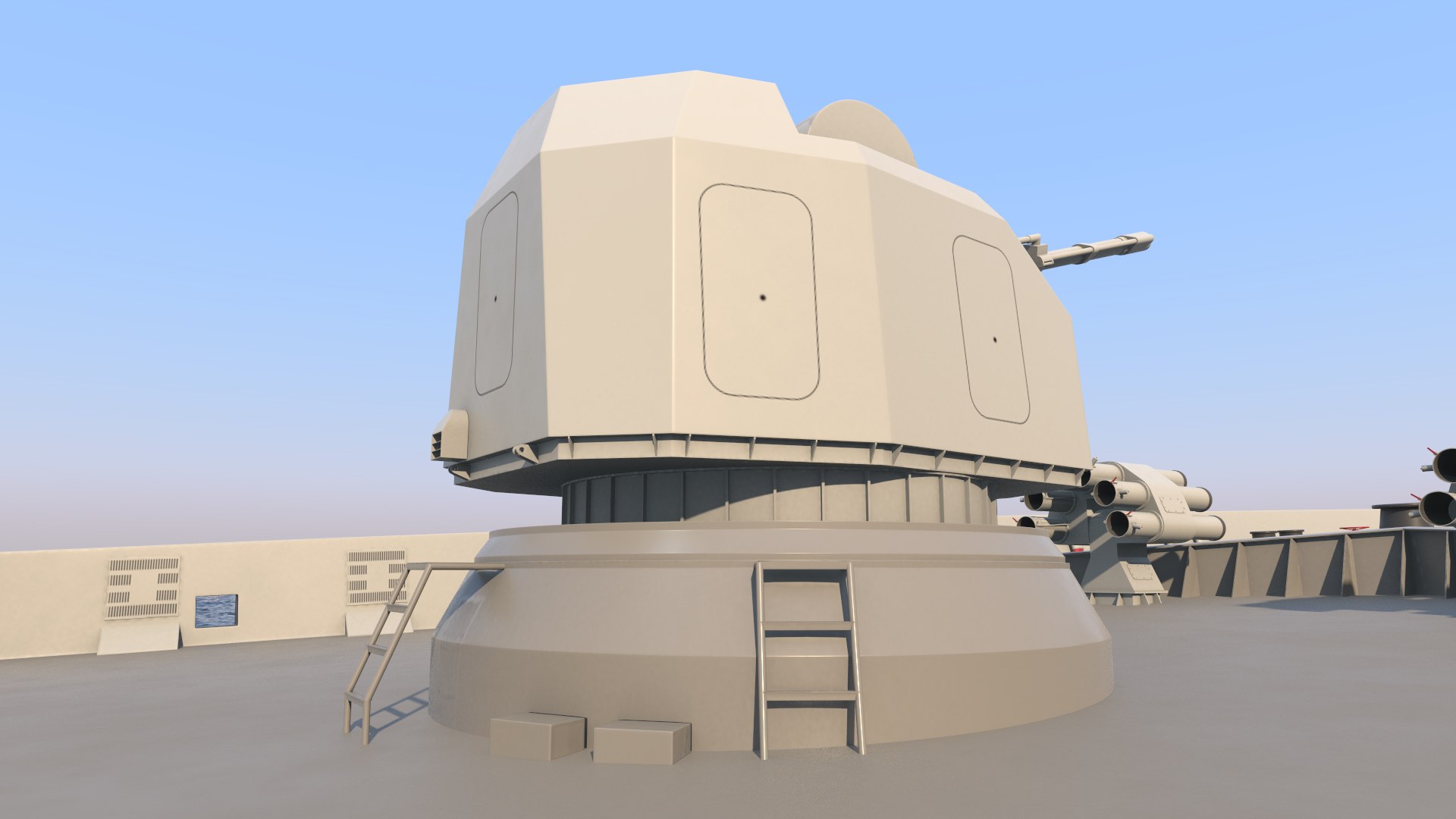 Naval Main Gun 3D - TurboSquid 1822044