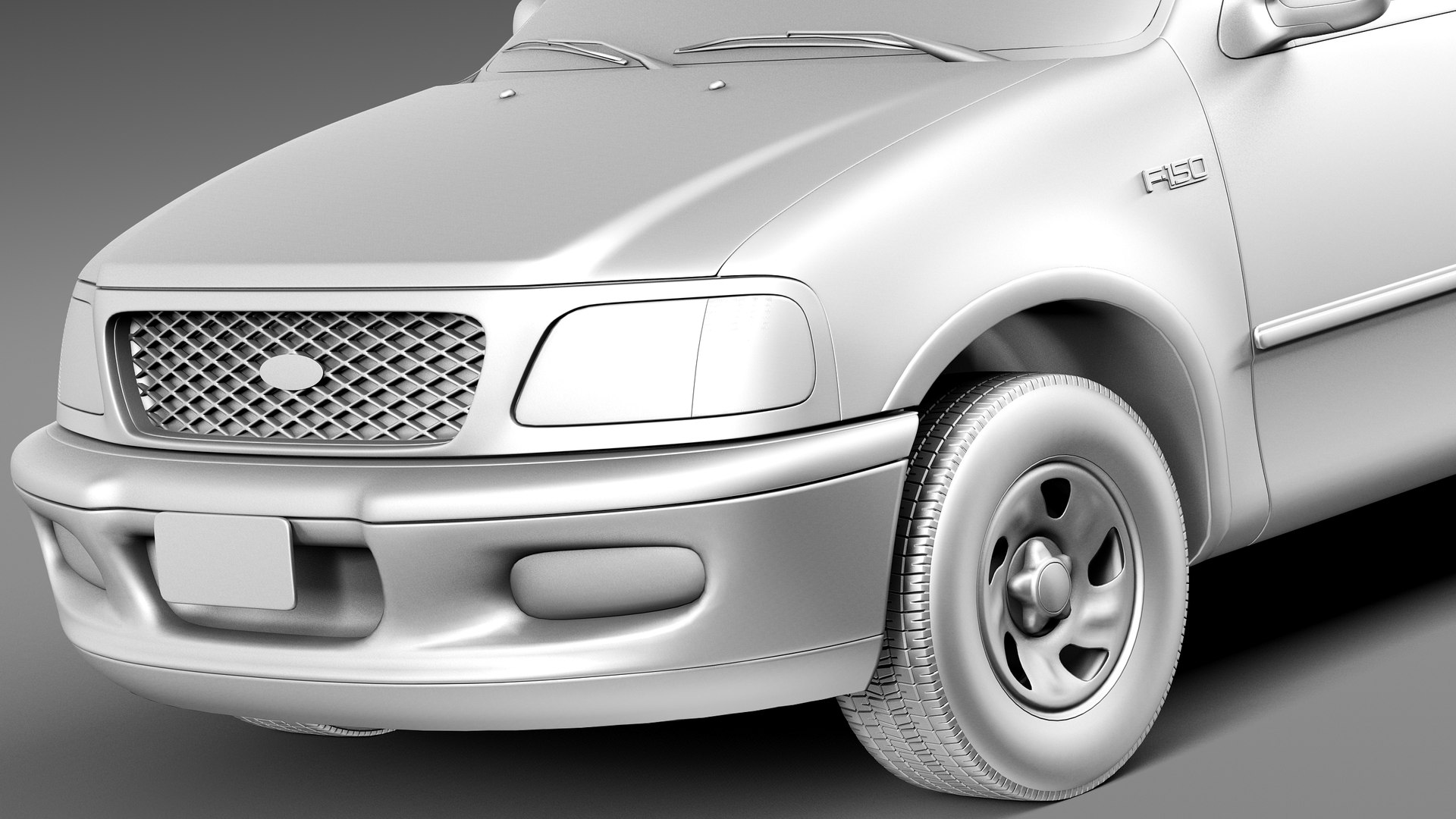 3d Model V8 1997 Pickup Cab
