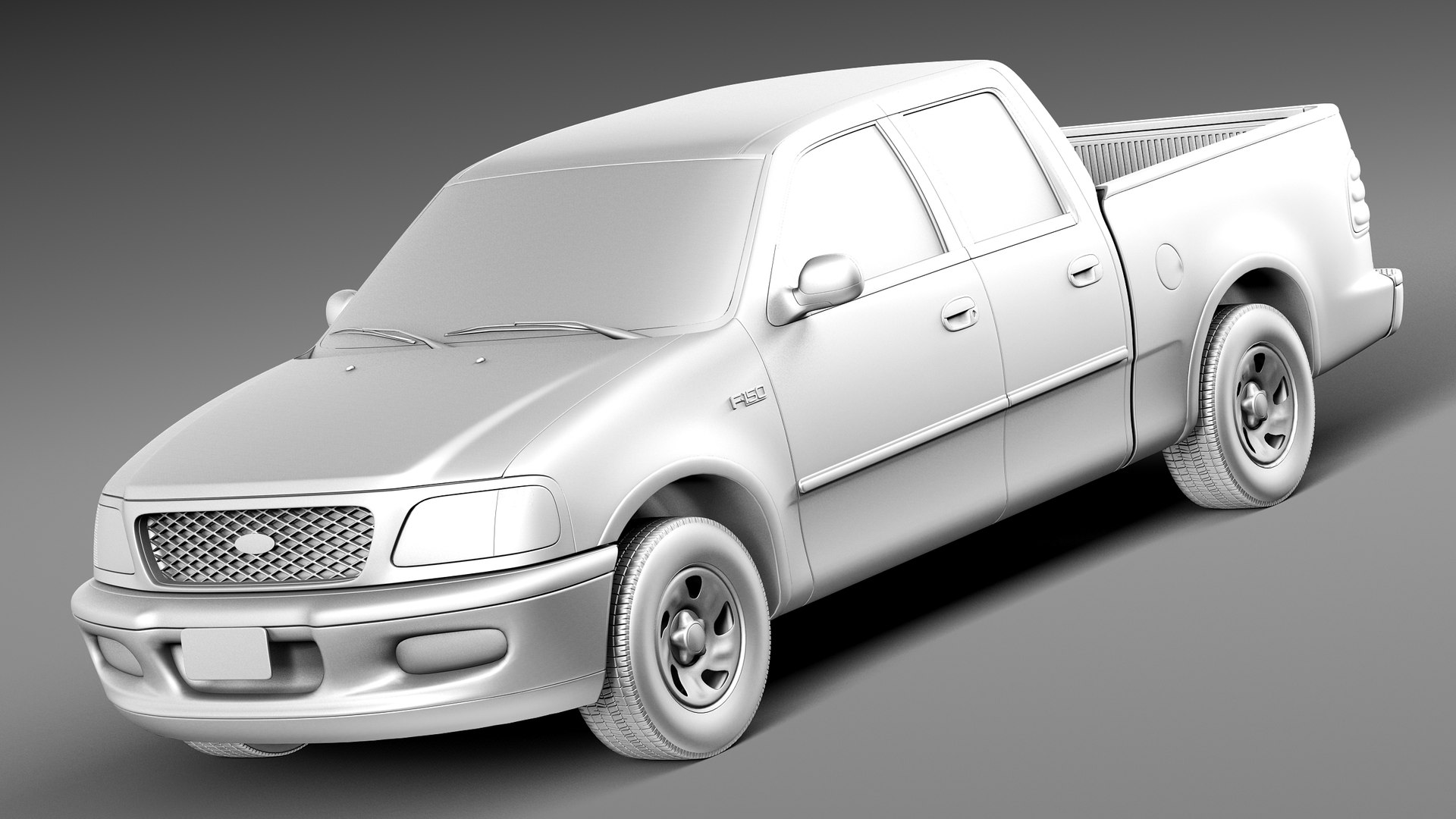 3d Model V8 1997 Pickup Cab