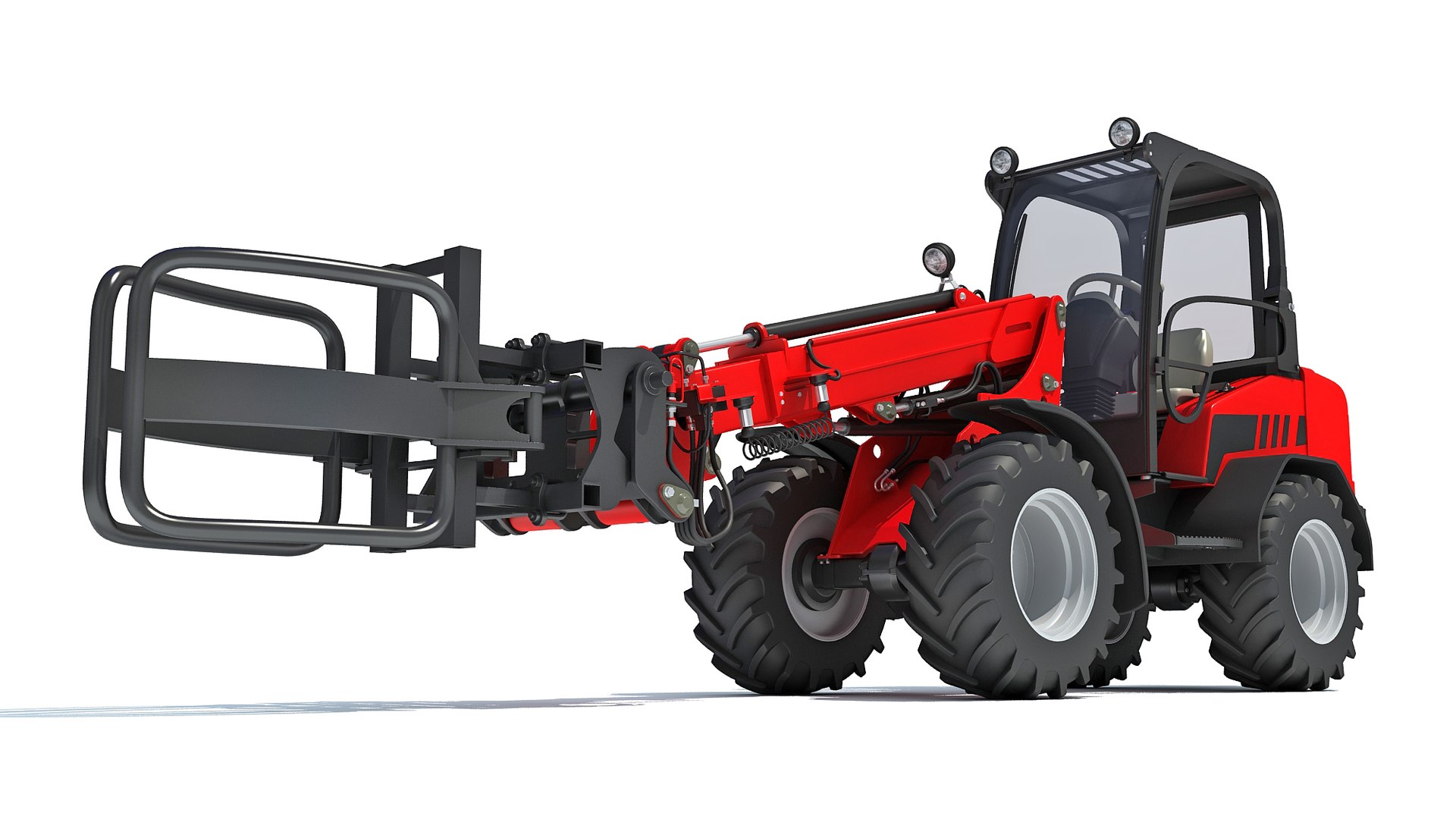 Telescopic Handler Forklift 3D Model - TurboSquid 2035174