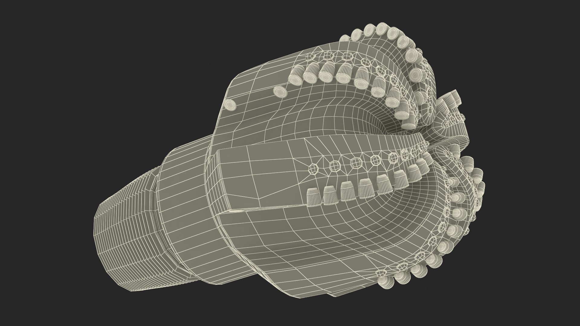 3D Drilling Rig Bit PDC Model - TurboSquid 2274966