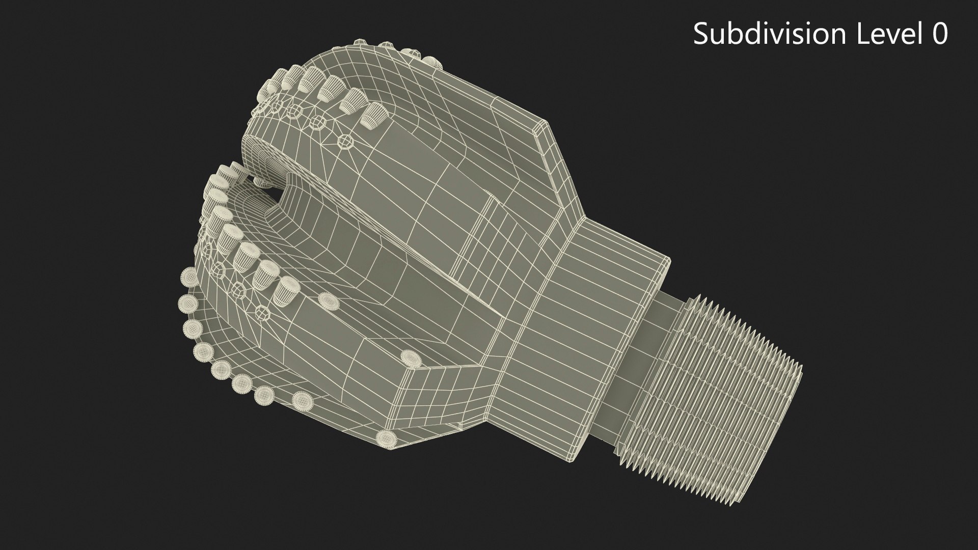 3D Drilling Rig Bit PDC Model - TurboSquid 2274966