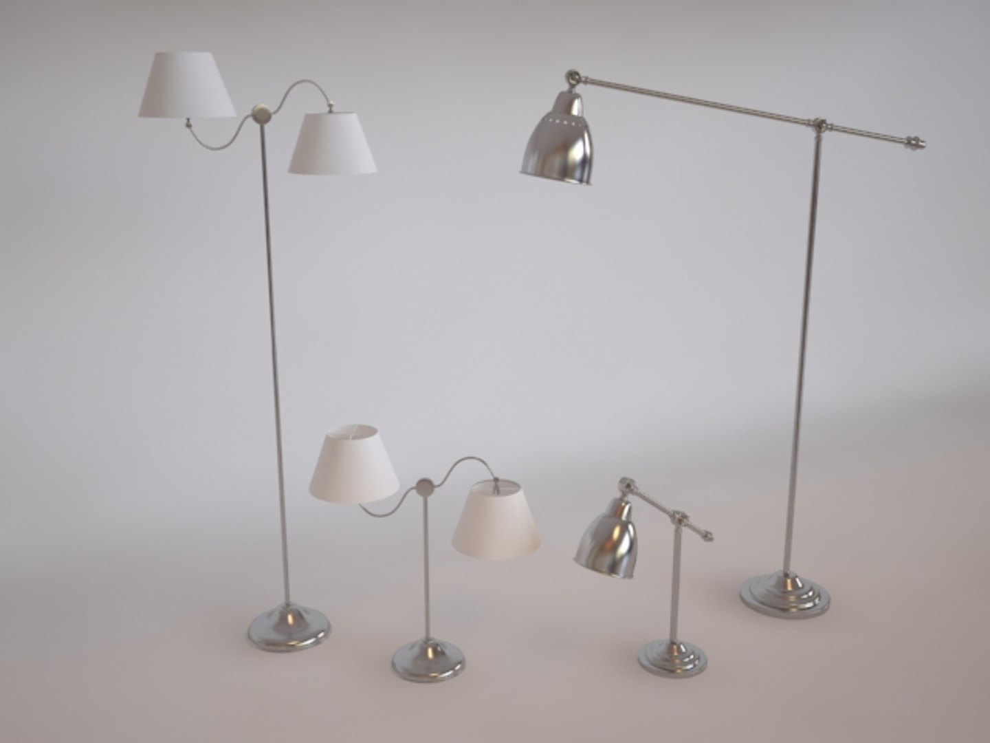 set barometer lamp 3d model