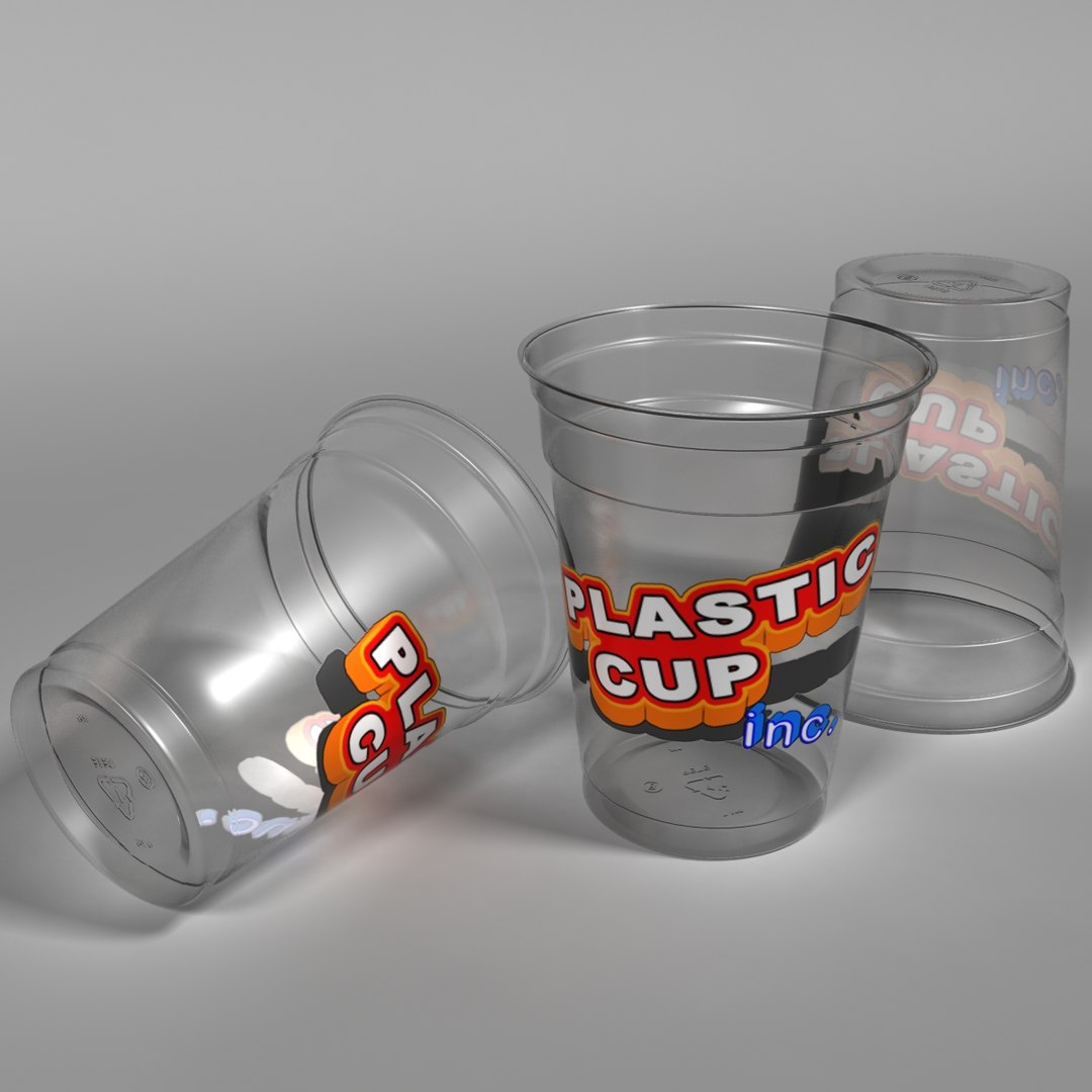 3d model plastic cup