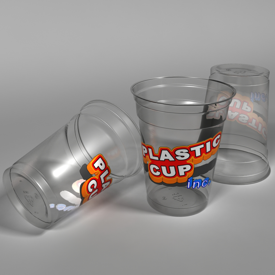 3d model plastic cup