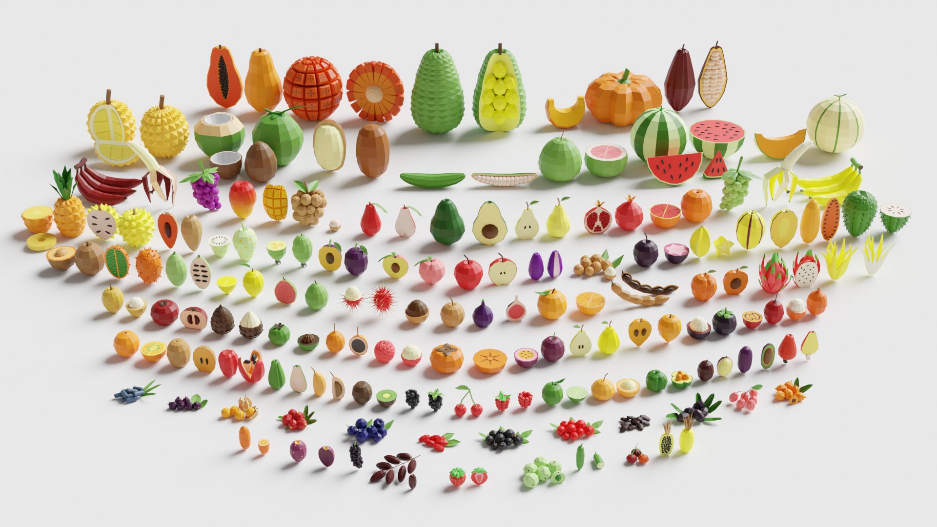 3D Fruits Pack Collection Model - TurboSquid 2234315
