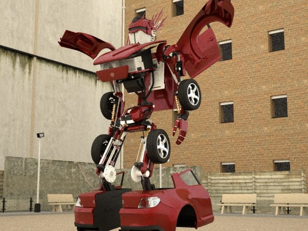 robot transform 3d model