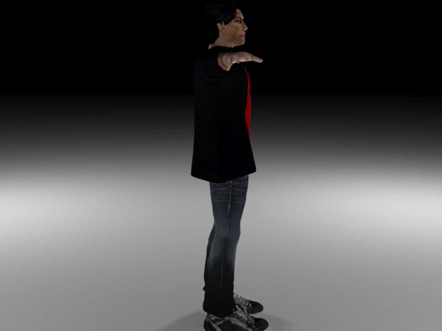 3d model hero action character