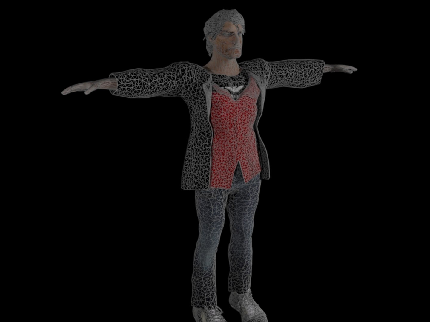 3d model hero action character