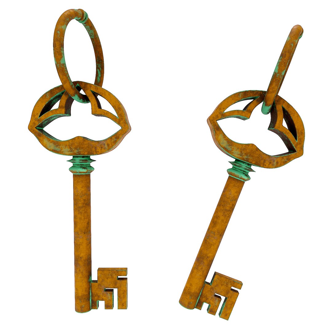 3D Rusty treasure Key model - TurboSquid 1982043