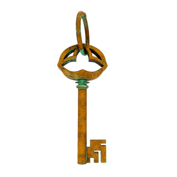 3D Rusty treasure Key model - TurboSquid 1982043