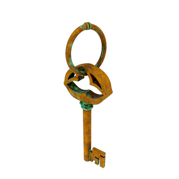 3D Rusty treasure Key model - TurboSquid 1982043