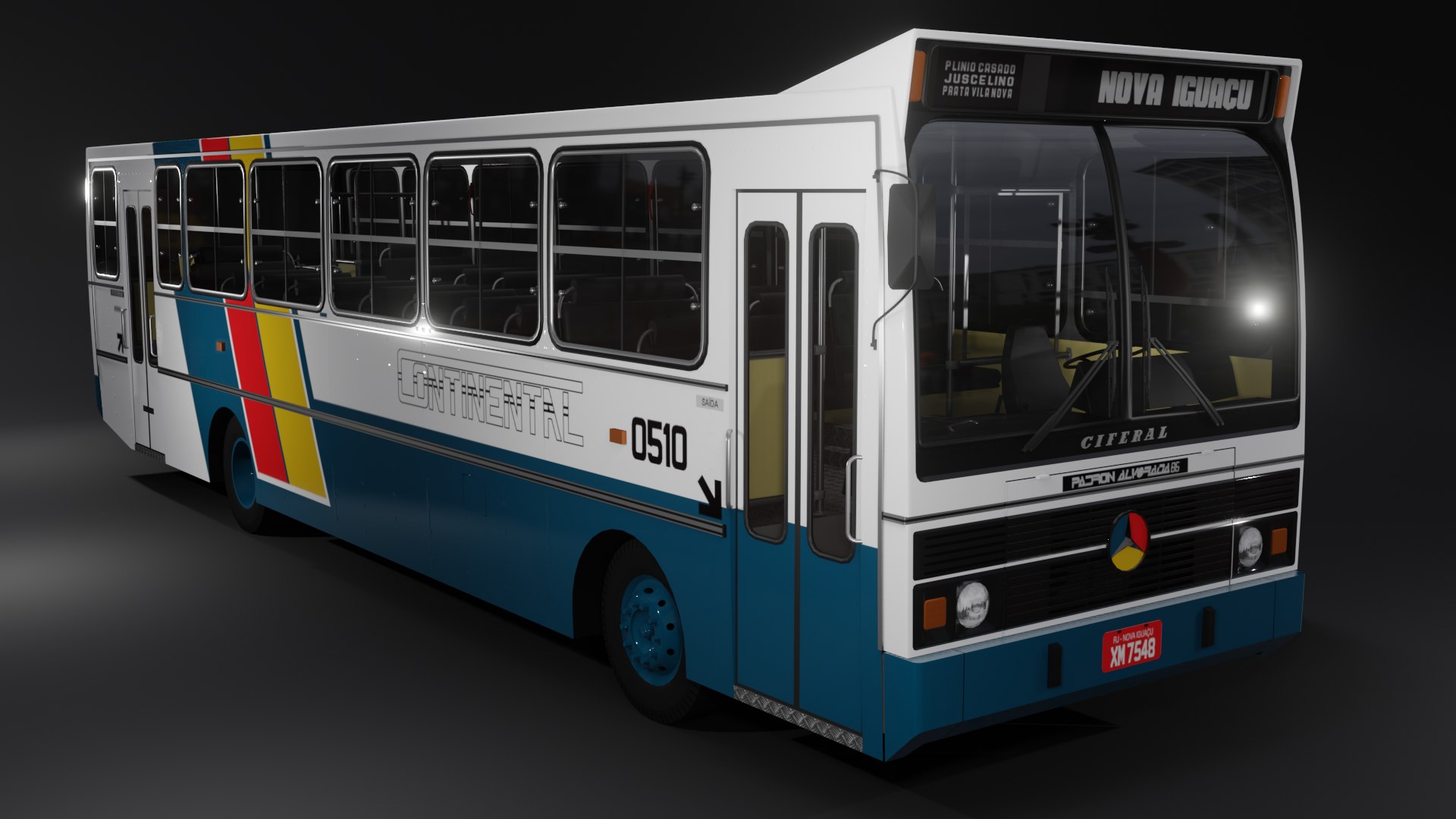 3D Model Ciferal Padron Alvorada 86 MB 1313 Continental - TurboSquid 2174113