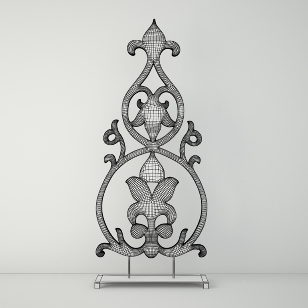 3D model large scroll-design table decor - TurboSquid 1203014