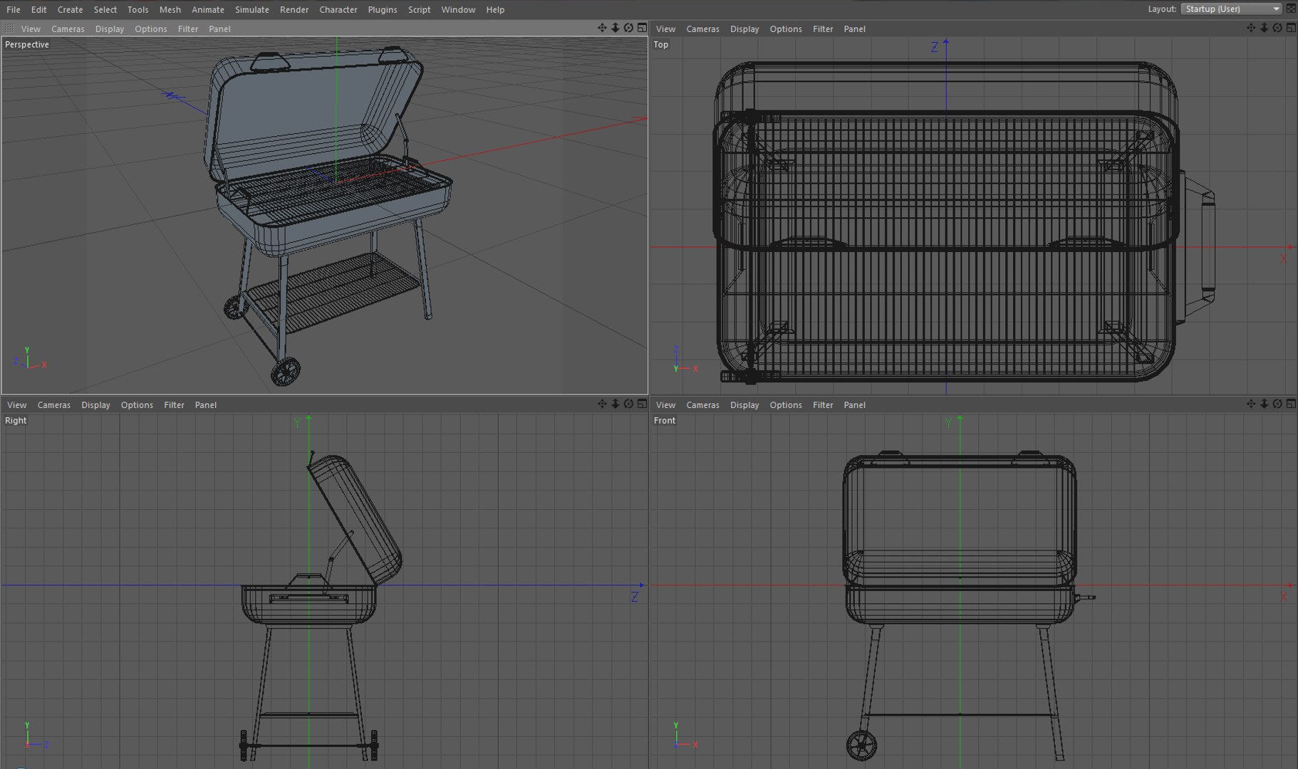 3d Barbeque Model