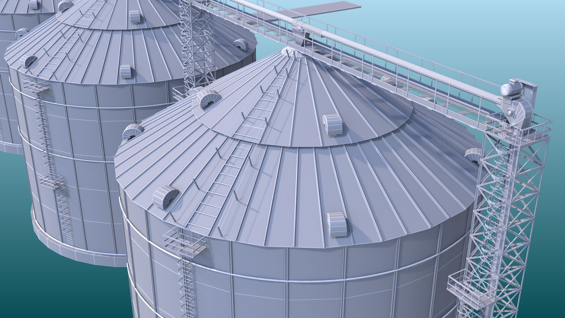 3D Granary Factory Model - TurboSquid 1467248