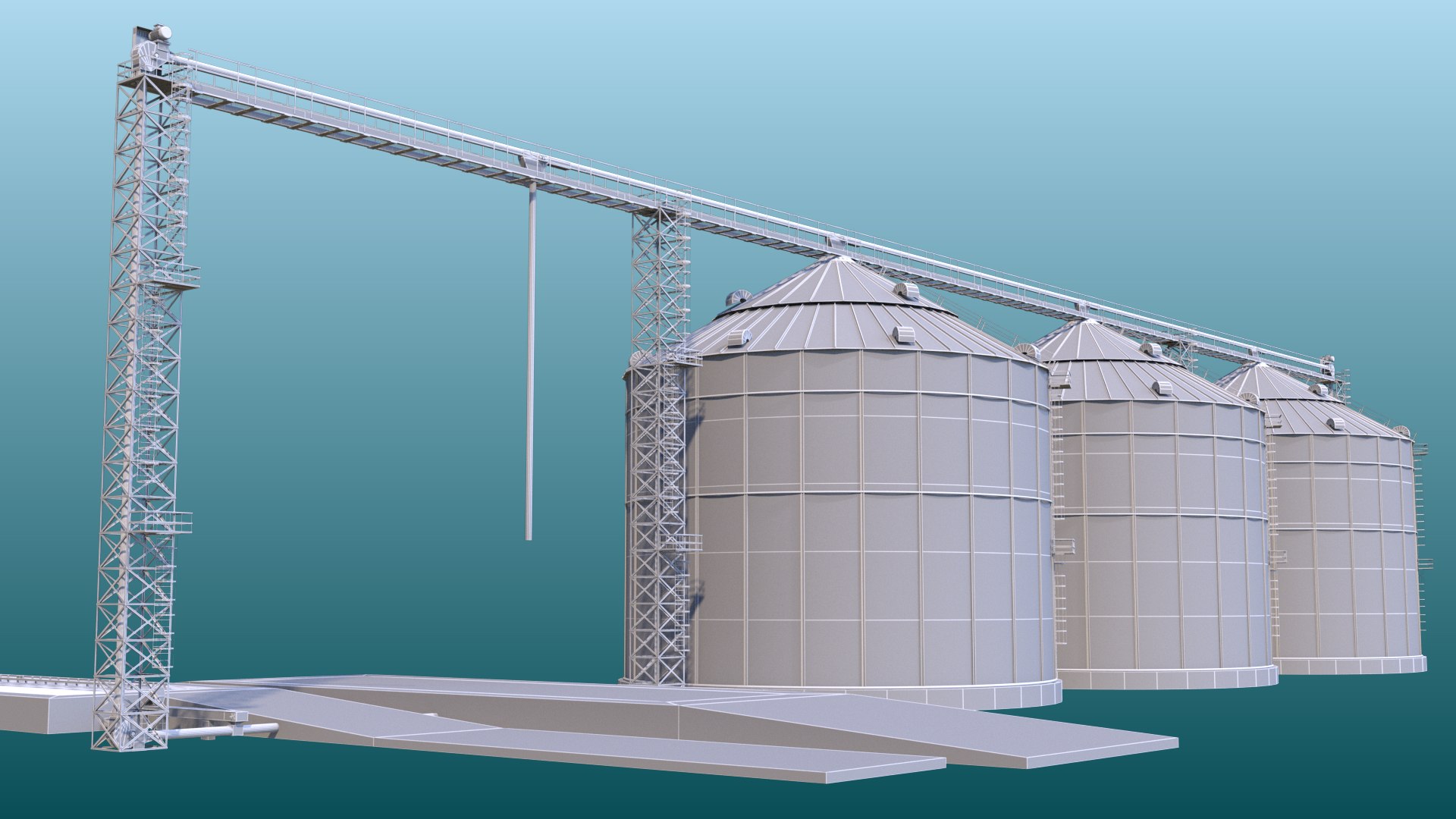 3D Granary Factory Model - TurboSquid 1467248