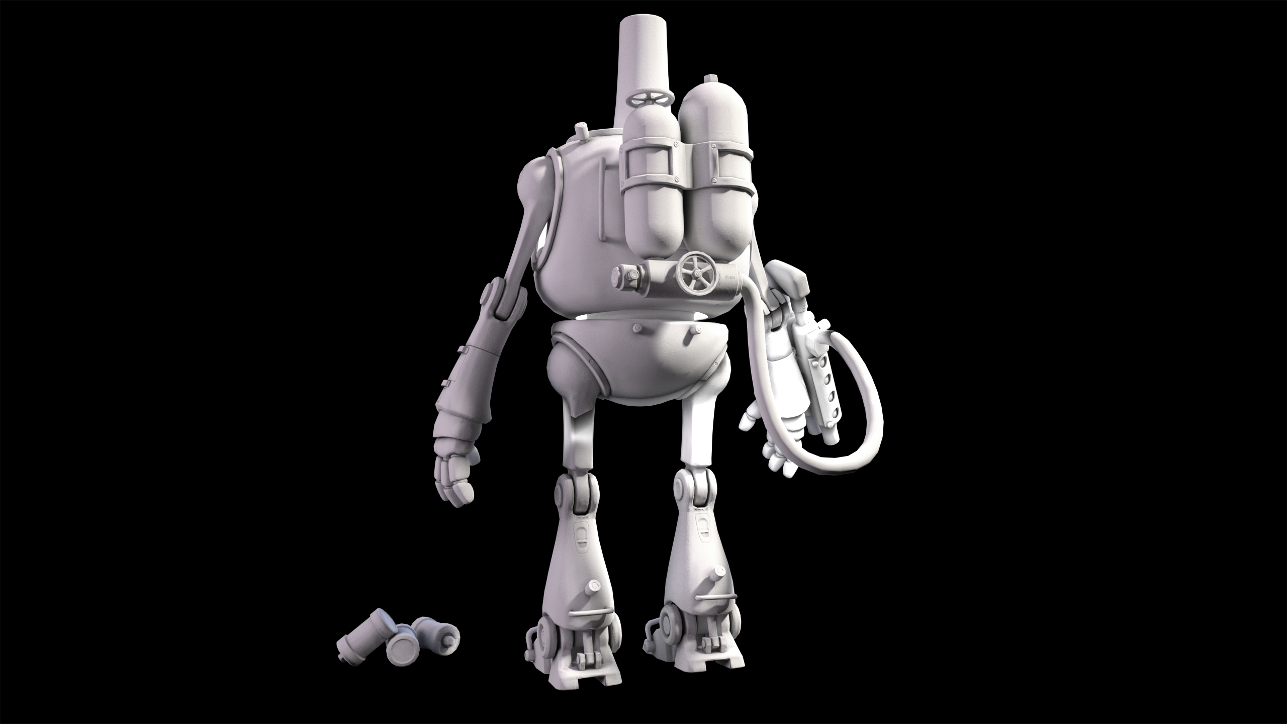 3D Stylized Droid - TurboSquid 1825002