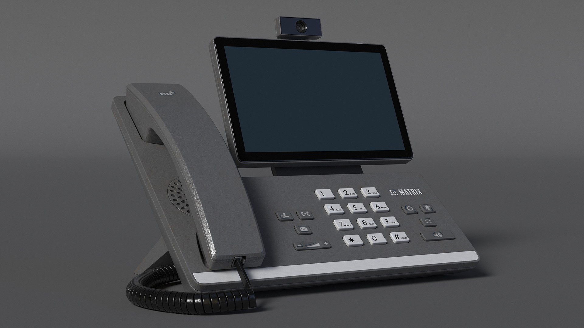 Smart Video IP Phone Matrix Grey 3D Model - TurboSquid 2270241