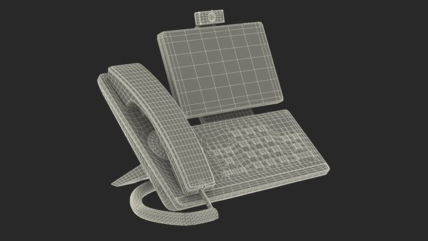modelo 3d Teléfono IP con video inteligente Matrix gris - TurboSquid ...