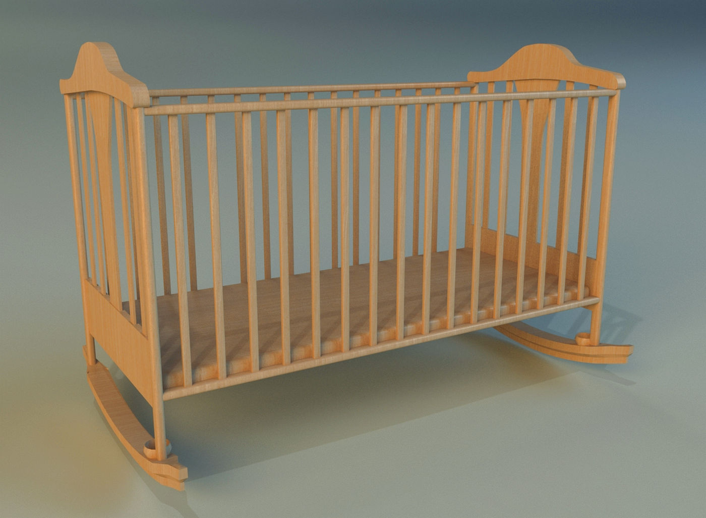 3d cot light wood model