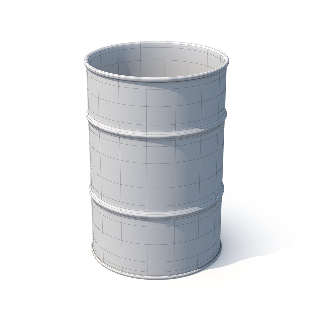 3D Opened Metal Barrel - TurboSquid 2209917