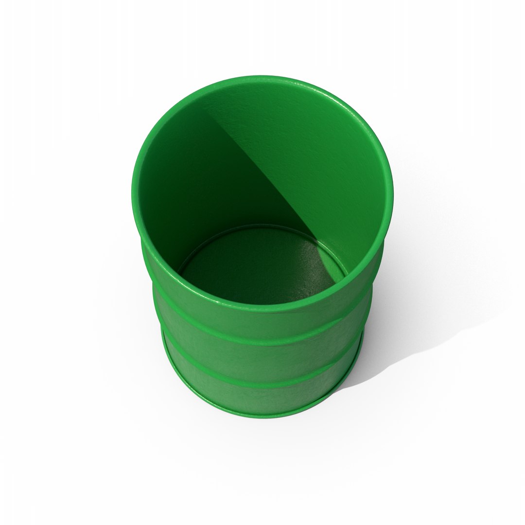 3D Opened Metal Barrel - TurboSquid 2209917