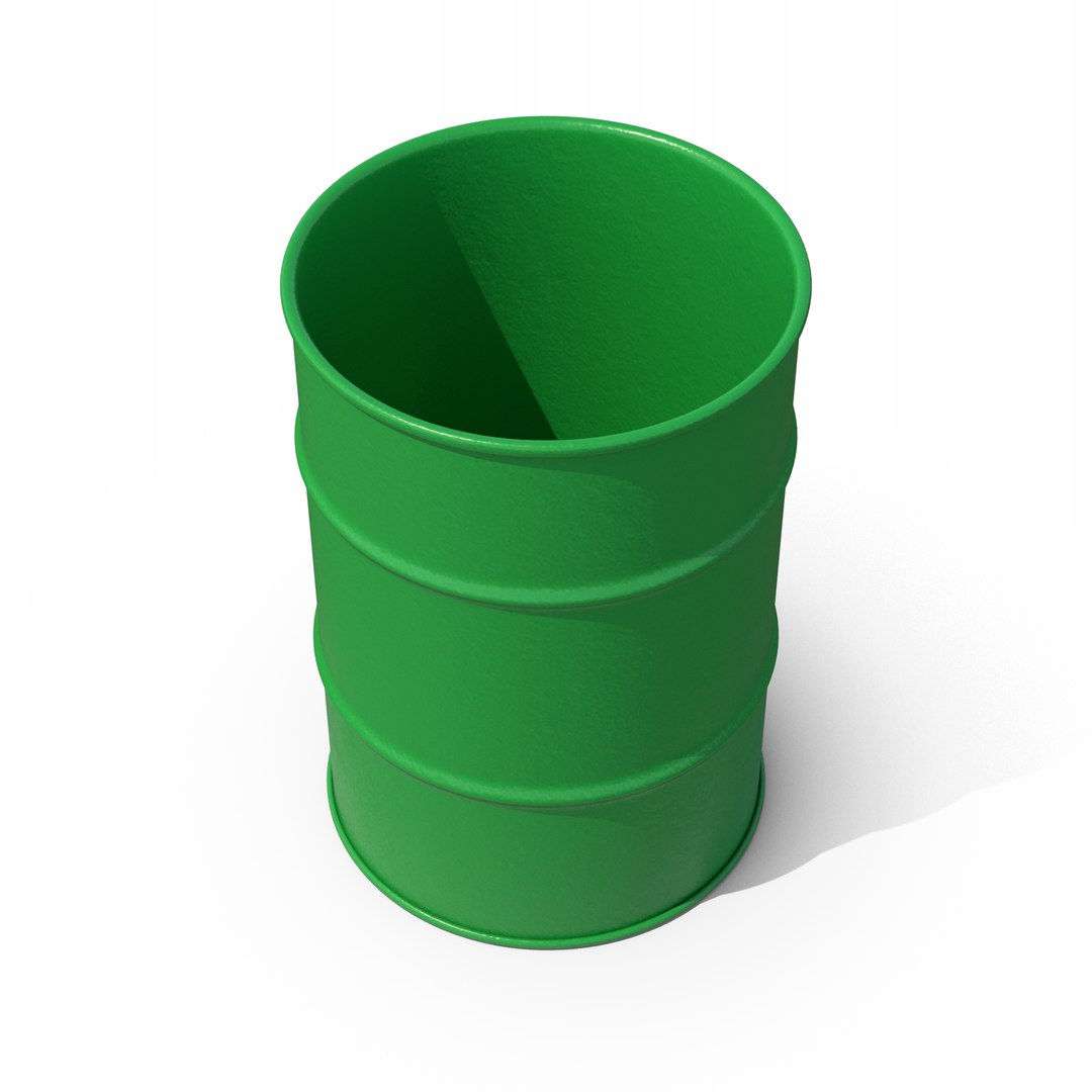 3D Opened Metal Barrel - TurboSquid 2209917