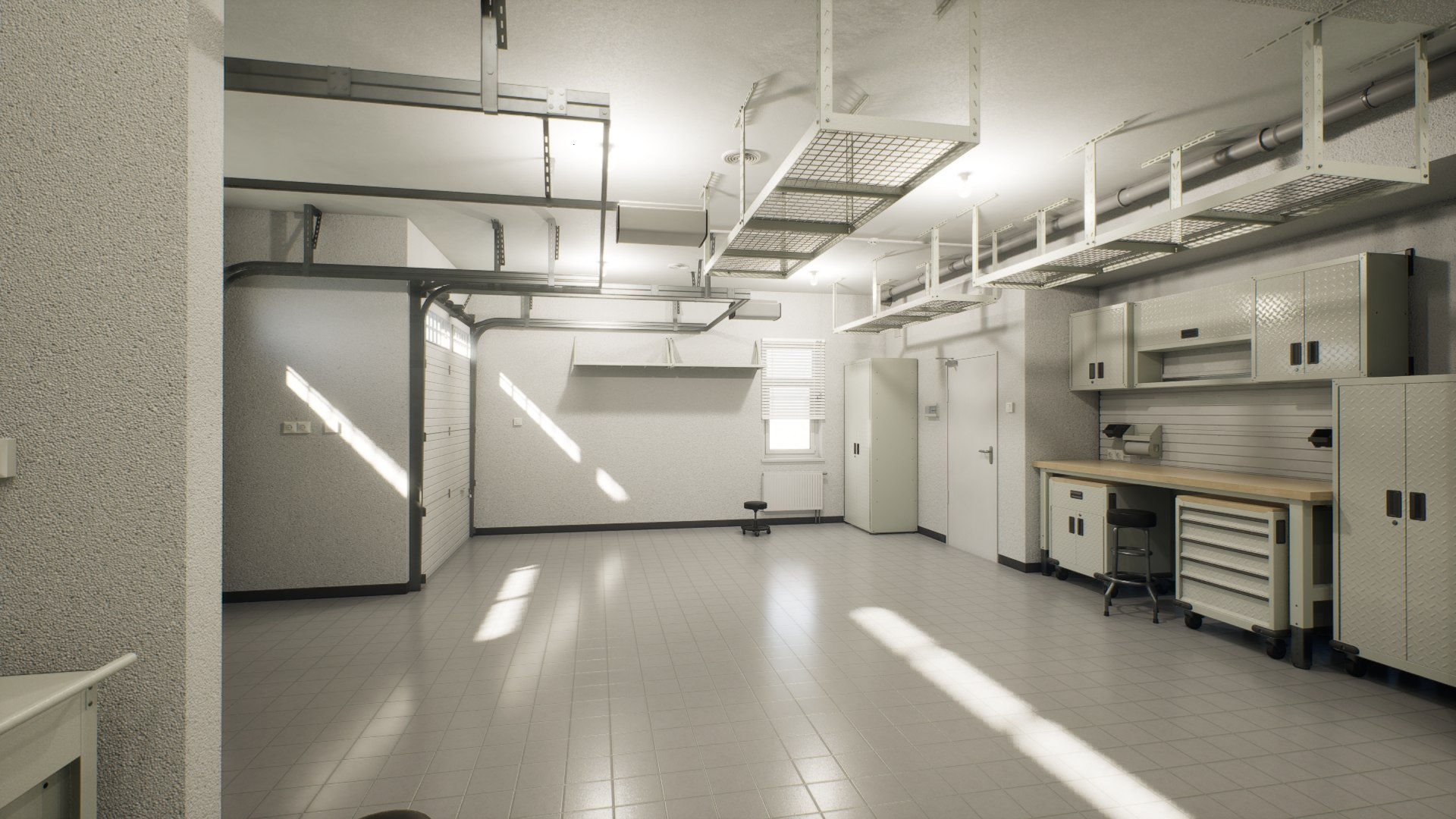 Big Home Garage Interior UE5 3D Model - TurboSquid 2159045