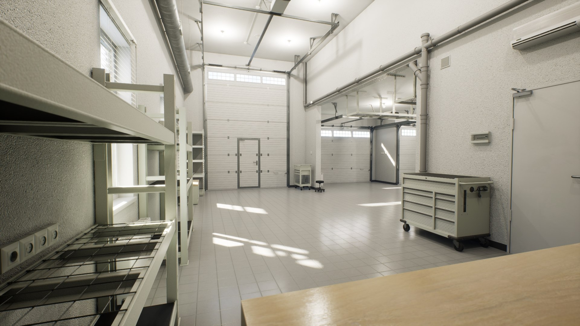 Big Home Garage Interior UE5 3D Model - TurboSquid 2159045