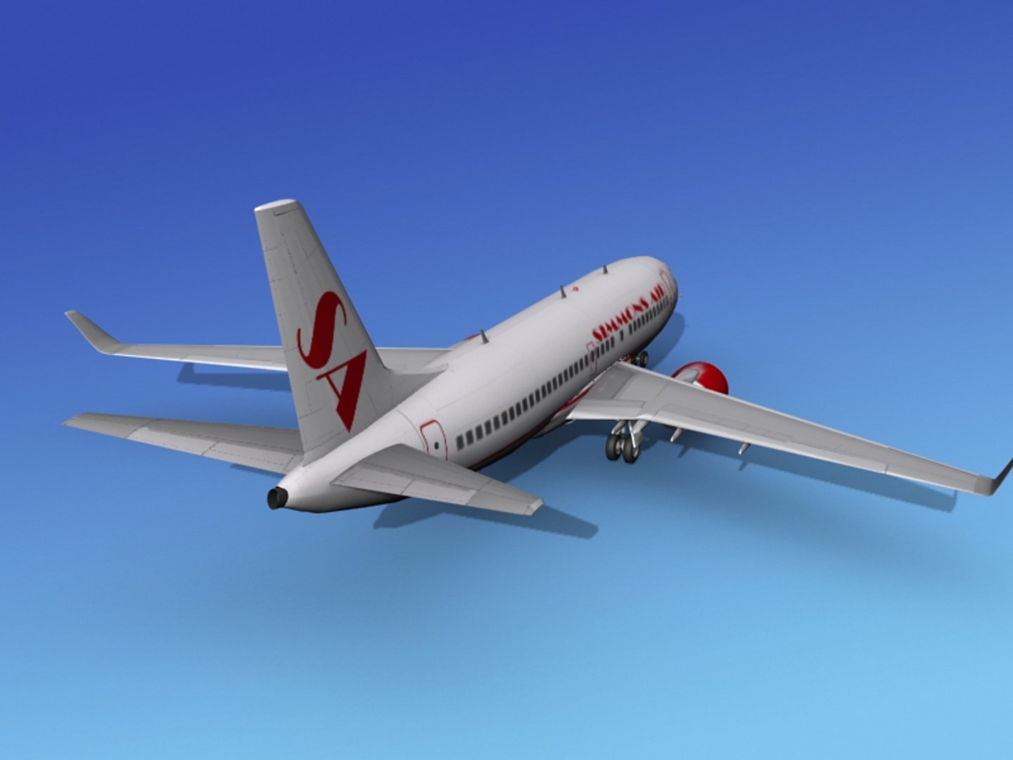 3d Boeing 737-700 737 737-700er
