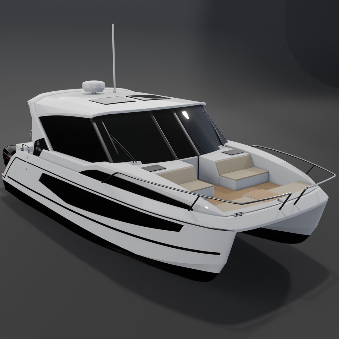 Aquila 36 Power Catamaran 3D Model 3D Model - TurboSquid 2297505