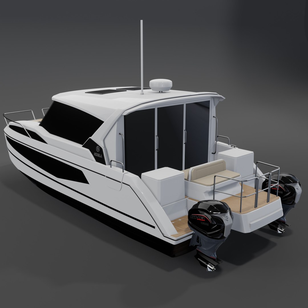 Aquila 36 Power Catamaran 3D Model 3D Model - TurboSquid 2297505