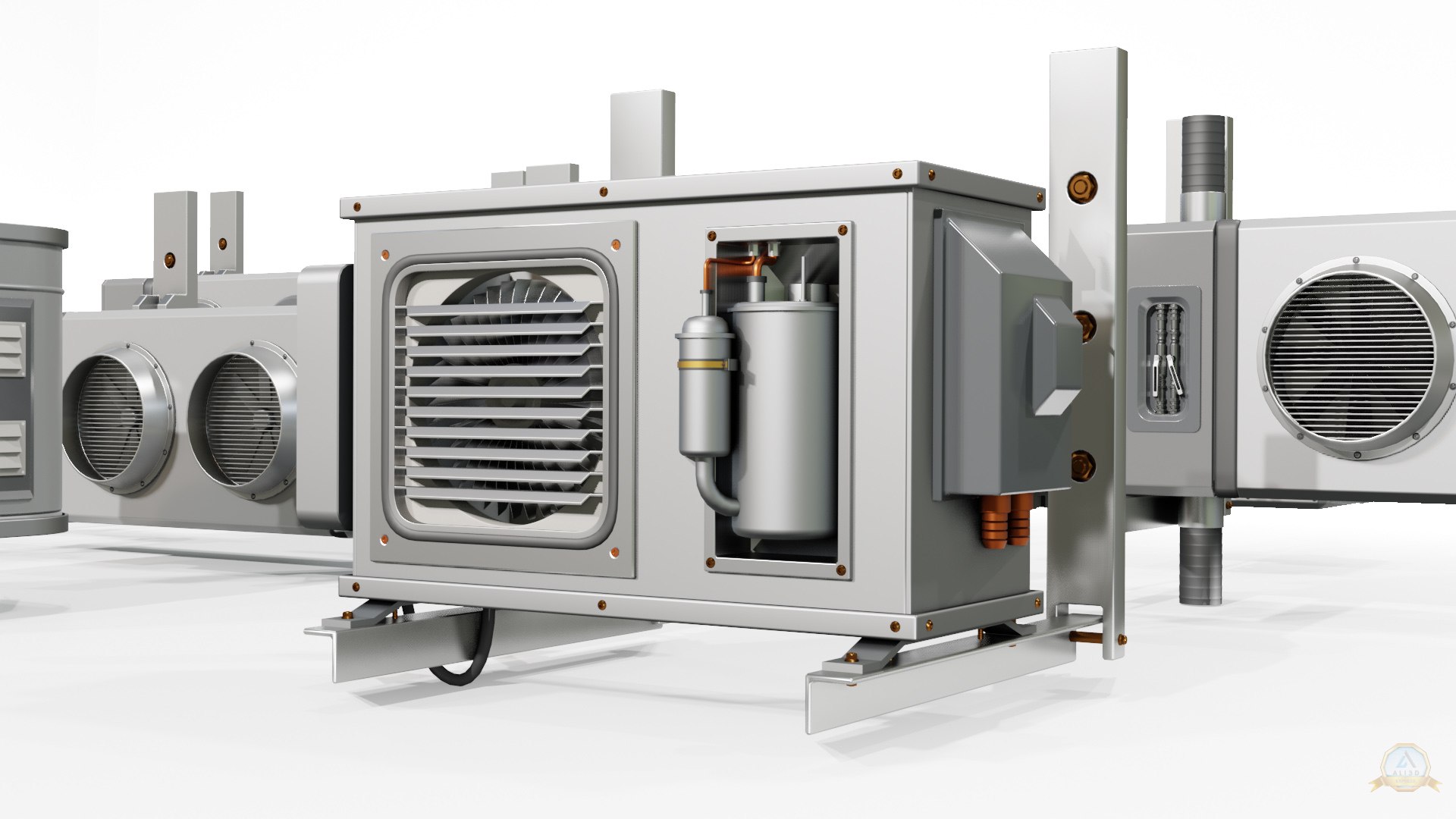 3D Rooftop AC Units - TurboSquid 2084638