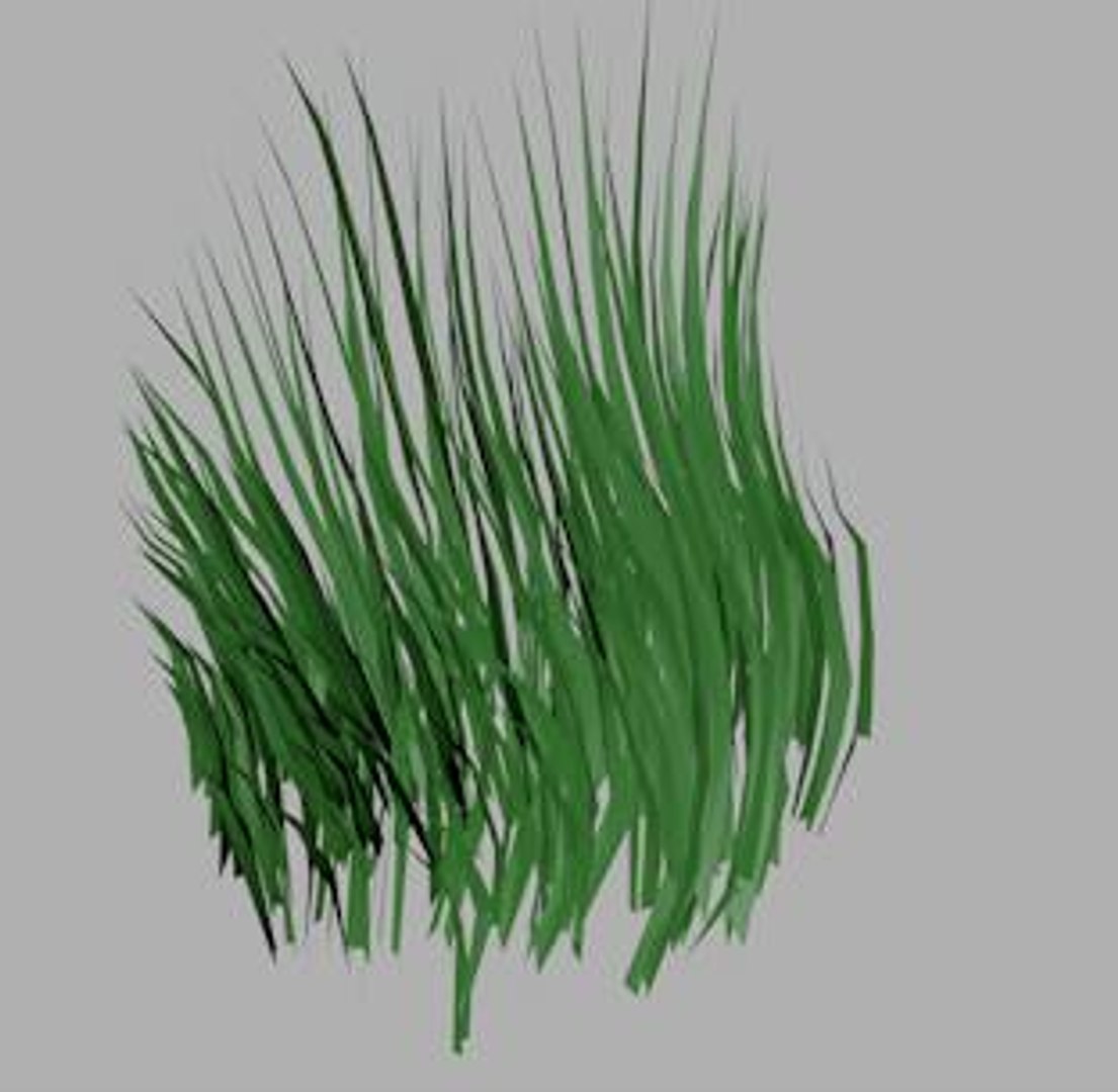 3d Model Of Grass Xml Stl